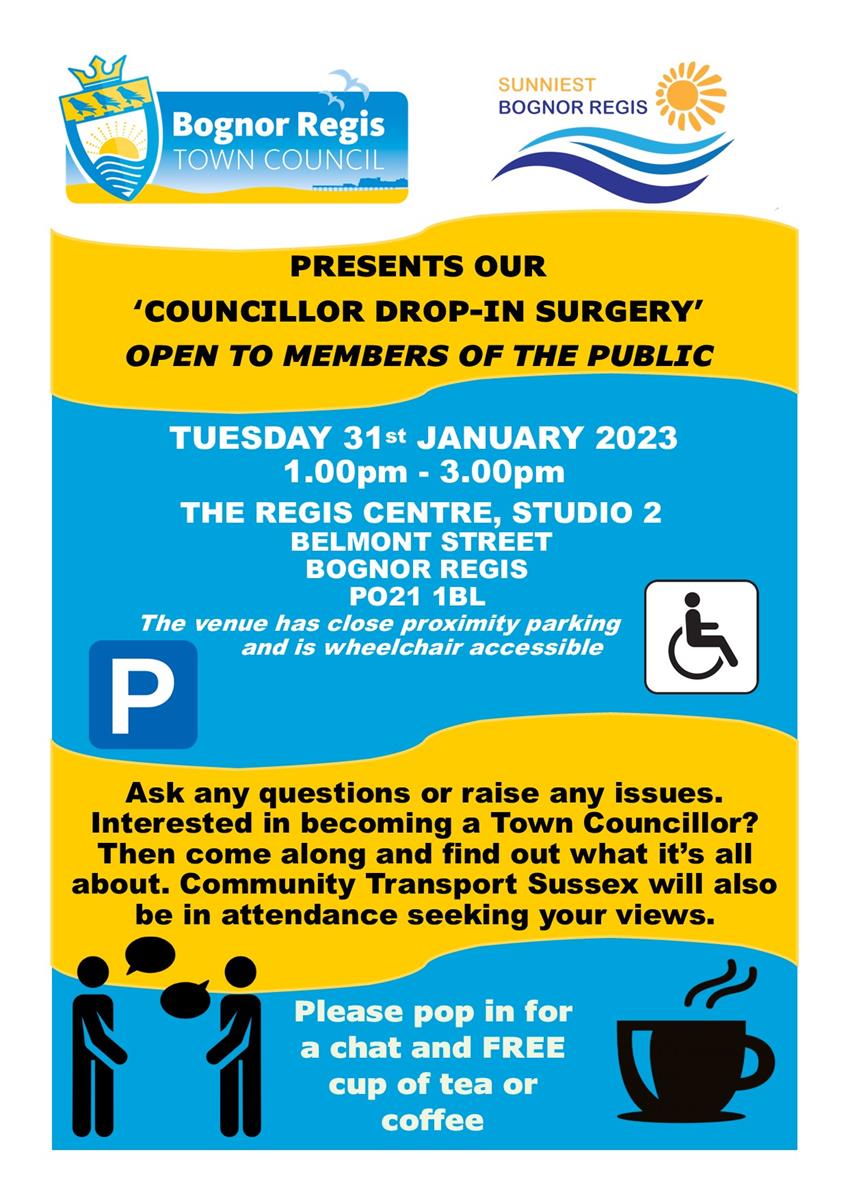 Councillor Drop In Surgery - Bognor Regis Town Council